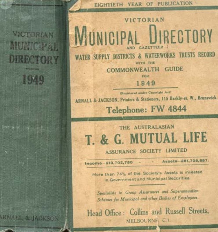 Victorian Municipal Directory; 10003 | eHive