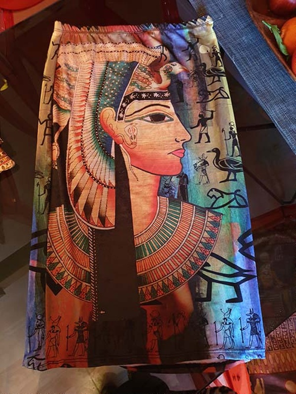 Ancient Egyptian Queen portrait bust motif digital print skirt; KToo ...