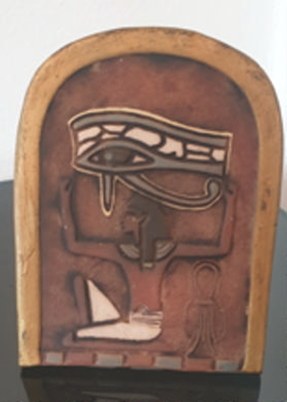 Plaque with ancient Egyptian design; Maker unknown; E.2021.15 | eHive