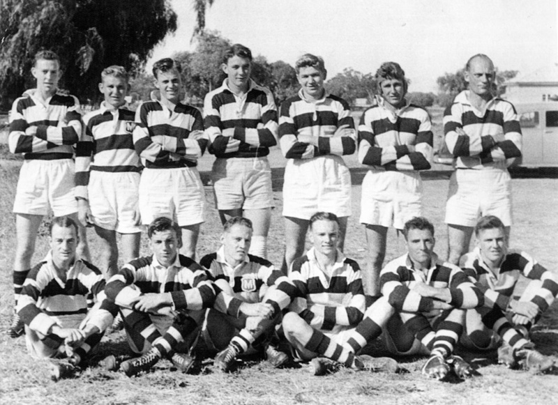 BP.1075 Mitchell Football Team "Mitchell Magpies" Reserve Grade.; early ...