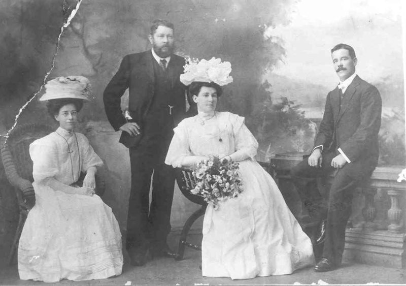 BP.38 Wedding Portrait of Annie A. Rooks & Edwin H. Fletcher; 1890 ...