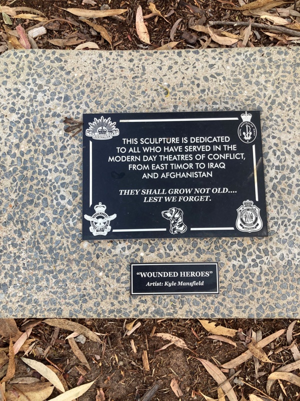 BP.1373 'Wounded Heros' Sculpture by Kyle Mansfield, Mitchell Qld ...