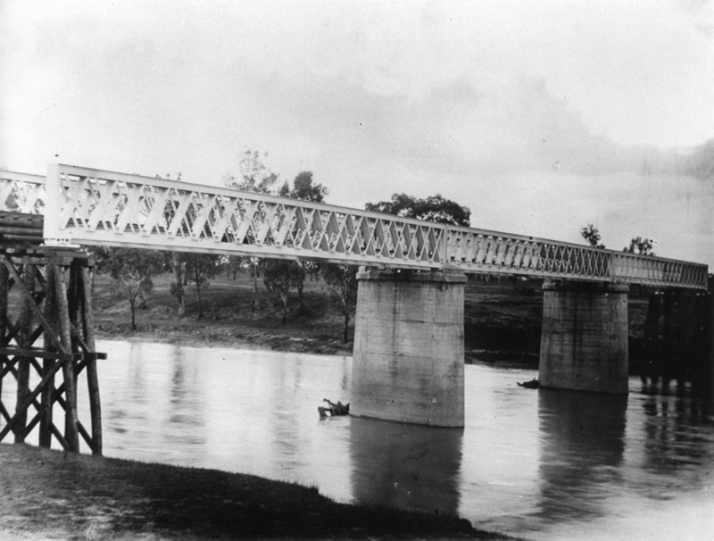 BP.868 Railway Bridge Over Maranoa River, Mitchell.; 1890-1920; BP.868 ...
