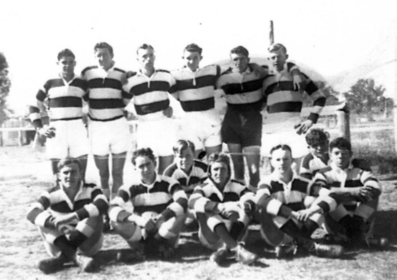 BP.1074 Mitchell Football Team, "Mitchell Magpies" Mitchell Qld; 1954 ...