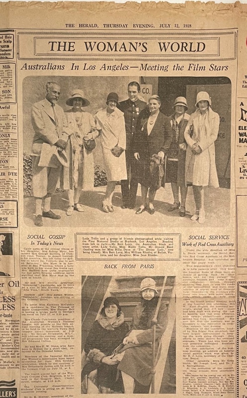 Newspaper article from The Herald ; July 12th, 1928; 16-4141 | eHive