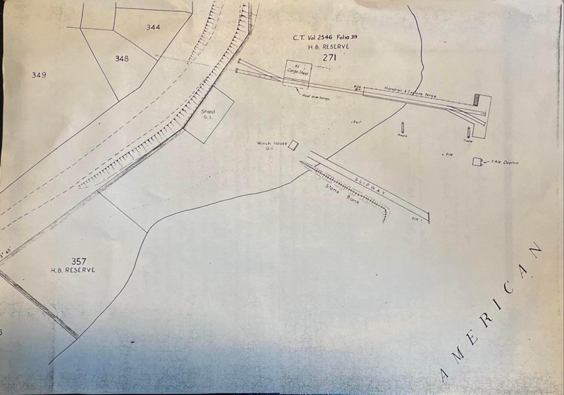This record is in progress. Harbours Board plan of the old T Head Jetty ...