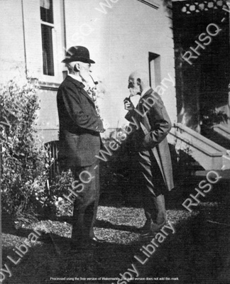 Lord Bryce and Sir Samuel Griffith, taken at Government House Brisbane ...