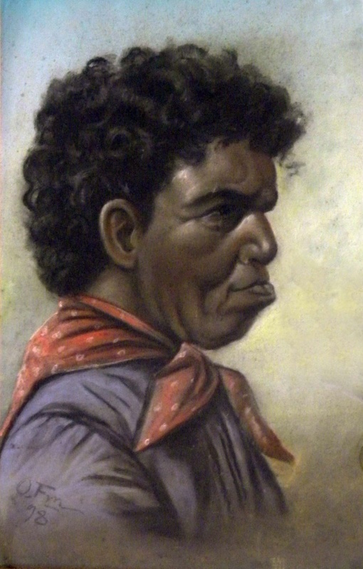 Portrait of Jimmy Governor ; Oscar Friström; 1898; RHSQ1951.4 | eHive