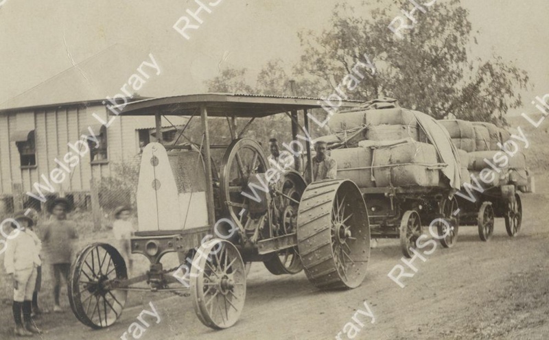 Springsure - First Traction Engine, with load ; P13369 | eHive