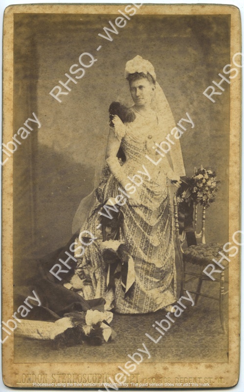 Lady Griffith in the gown in which she was presented at Court ; London ...