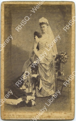 Lady Griffith in the gown in which she was presented at Court ; London ...