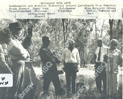 Leichhardt Tree Memorial; Central Queensland News; 1975; P12556 | eHive