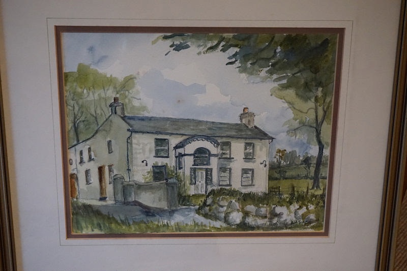 Watercolour of Ballance House; Mrs Laura Shier; 1995.55 | eHive