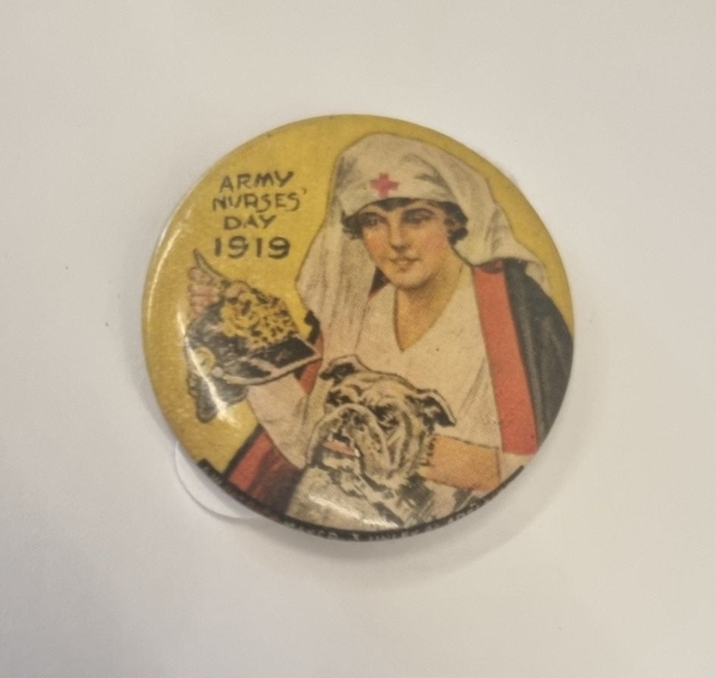 ARMY NURSES DAY 1919 BUTTON DAY BADGE.; Unknown; 2025.971.2 | eHive