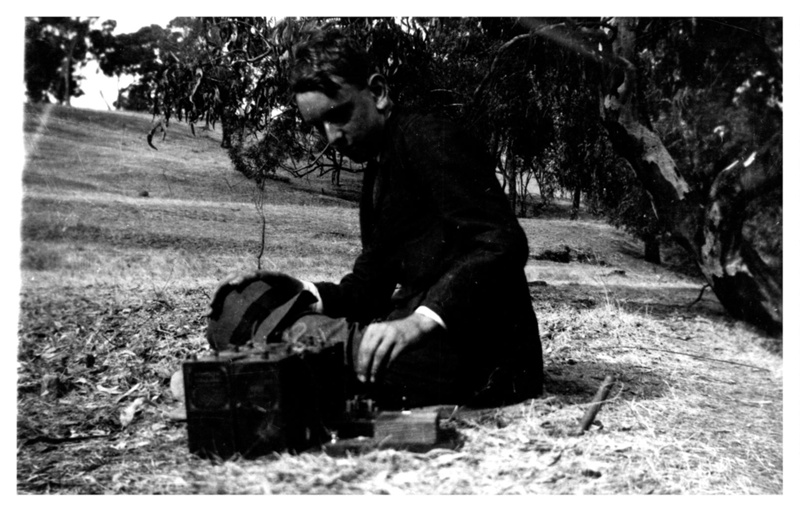 Owen Griffiths with transmitter; Unknown; P00793 | eHive