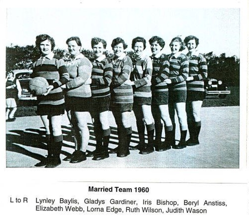 Photograph Photocopy, Dunsandel Netball Club, 1960; 2006-33-38 - Box22 ...