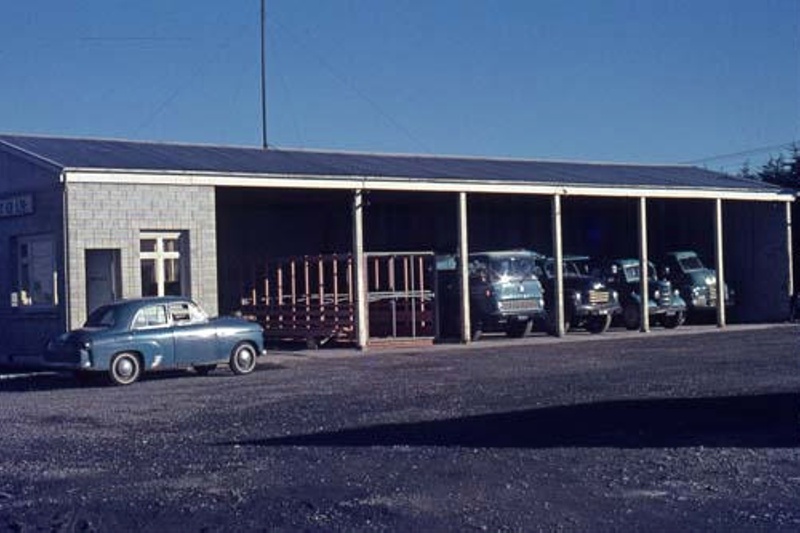 Ellesmere Transport Depot, now Power Company. Manager Norman Caigues ...