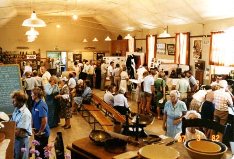 M-L114 1982 Crowd and layout during Landmarks in the Dunsandel Hall no ...