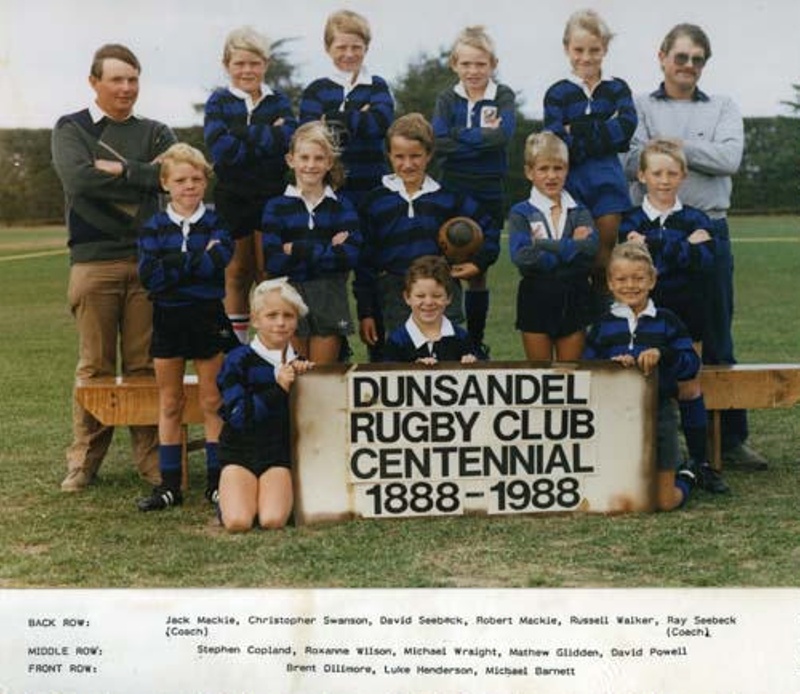 1988 9 April Centennial Dunsandel Rugby Club Under 9 named; DHS-1471 ...
