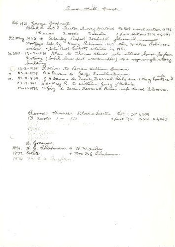 Photocopy, Brookside second Mill house history; 2006-16-27 - Box3 | eHive