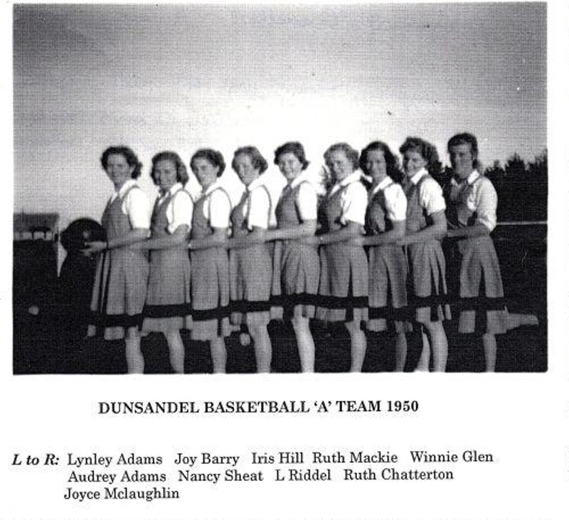 Photograph Photocopy, Dunsandel Netball Club, 1950 ; 2006-33-33 - Box22 ...