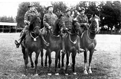 WW1 maybe 4 local soldiers, Richard Claydon 2nd from left ex Ali Coomer ...