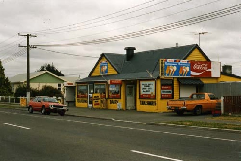 EHS-3155 Dunsandel Rapley's, Dairy & Tearoom 30-12-1987 ex Book 2 Allan ...