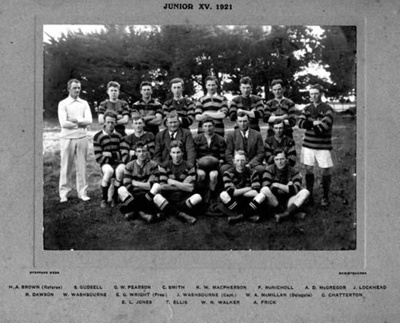 B 1921 Dunsandel Football Club Junior XV named ex Dunsandel Rugby Club ...