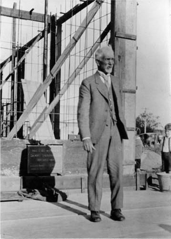 P33 1929# Sam Sherrard speaking at the Dunsandel hall foundation stone ...