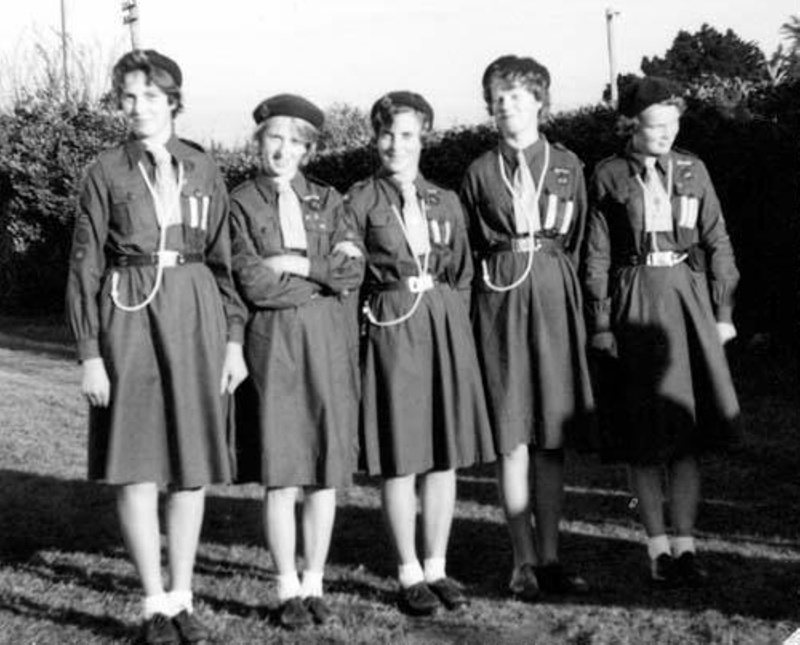 1960 Leaders Ann Chatterton, Sue Barker, Adrienne Hill, Sylvia Amyes ...