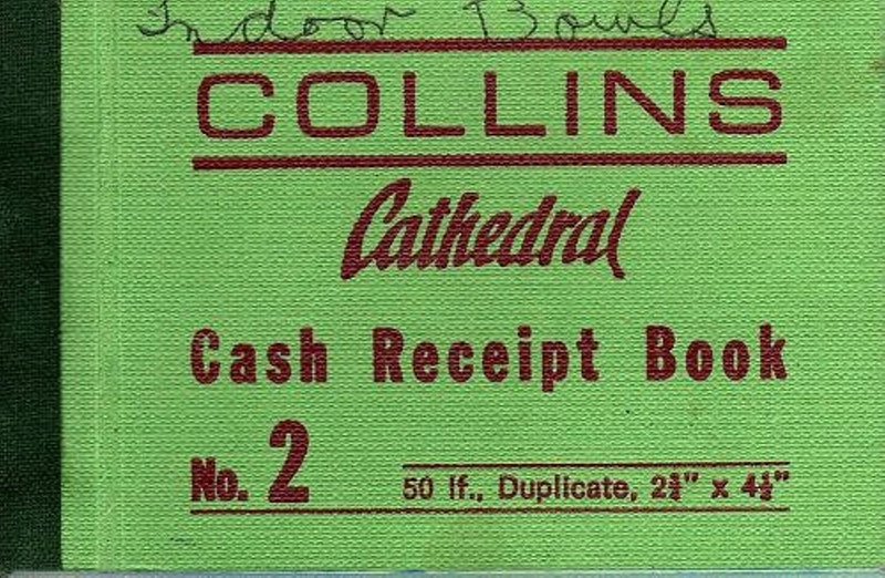 Receipt Book, Dunsandel Indoor Bowls Club, 1970-1971 ; 2006-03-02 ...