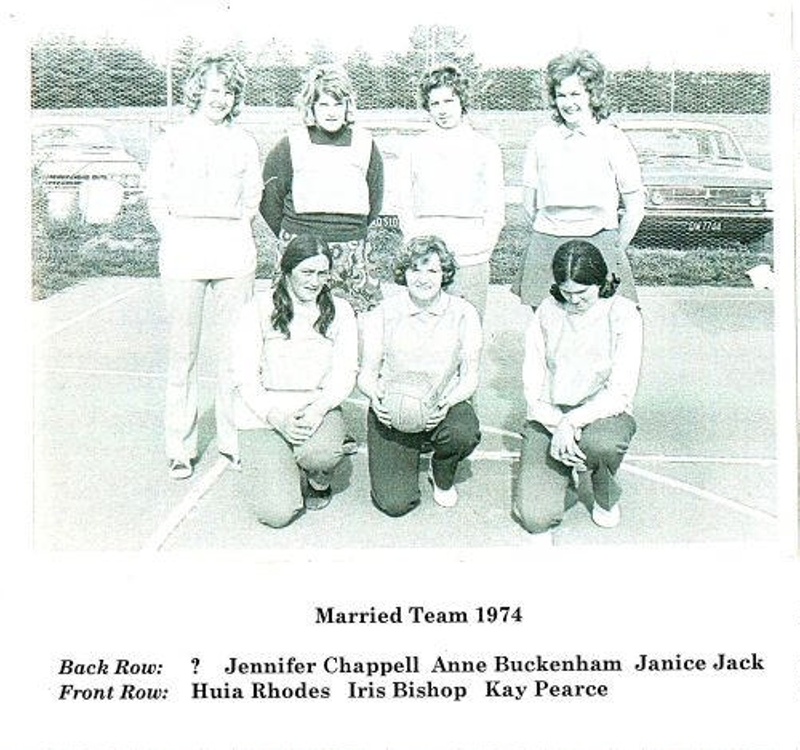 Photograph Photocopy, Dunsandel Netball Club, 1974; 2006-33-47 - Box22 ...