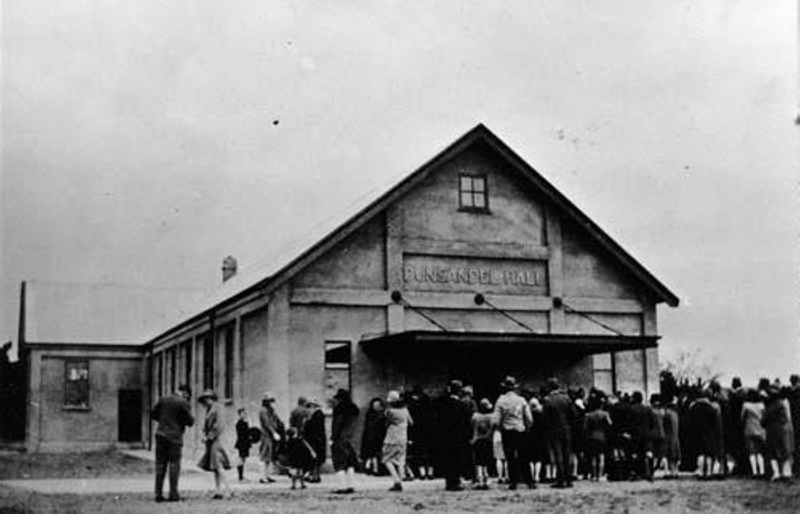 B3 Dunsandel hall opening 1929 NgNo 302-702; DHS-0689 | eHive