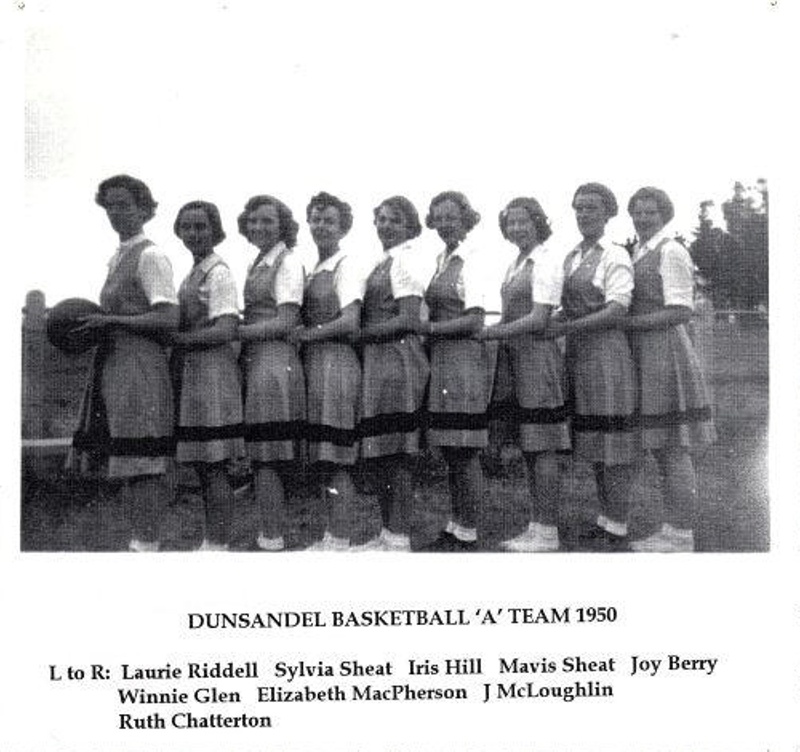 Photograph Photocopy, Dunsandel Netball Club, 1950 ; 2006-33-31 - Box22 ...