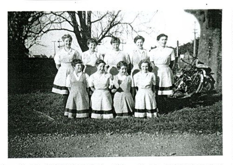 Photograph Photocopy, Dunsandel Netball Club, 1955; 2006-33-37 - Box22 ...