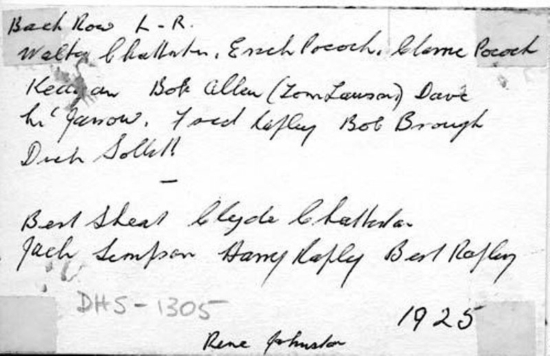 1925 Dunsandel Rugby Club! named ex Rene Johnston; DHS-1305 | eHive