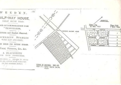 Photocopy, Map of Town of Weeden, 1863-1865; 2006-16-07 Box3 | eHive