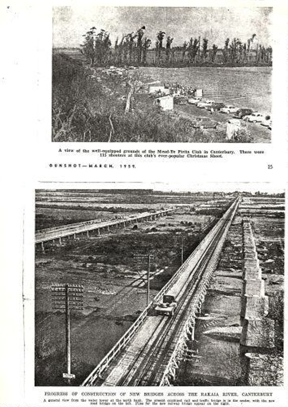 Photocopied Images, Mead-Te Pirita Gun Club and Construction of Rakaia ...