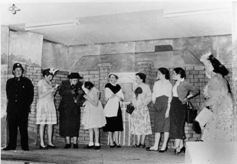 R4 1953-54 Dunsandel Drama Club Charlie Absell, Carolyn Copp, Alma ...