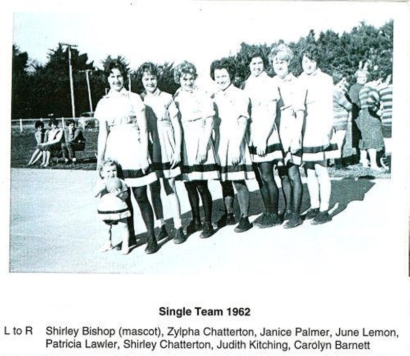 Photograph Photocopy, Dunsandel Netball Club, 1962; 2006-33-44 - Box22 ...