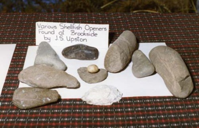 M-L73 Early maori stone tools for shell opening NgNo 360-28; DHS-0819 ...