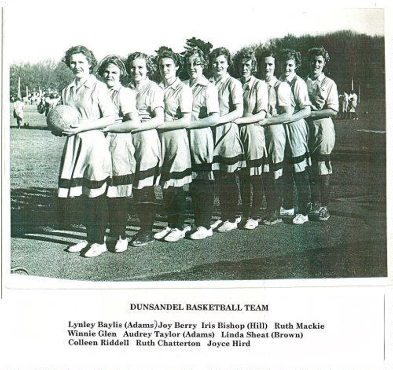Photograph Photocopy, Dunsandel Netball Club, 1950 ; 2006-33-26 - Box22 ...