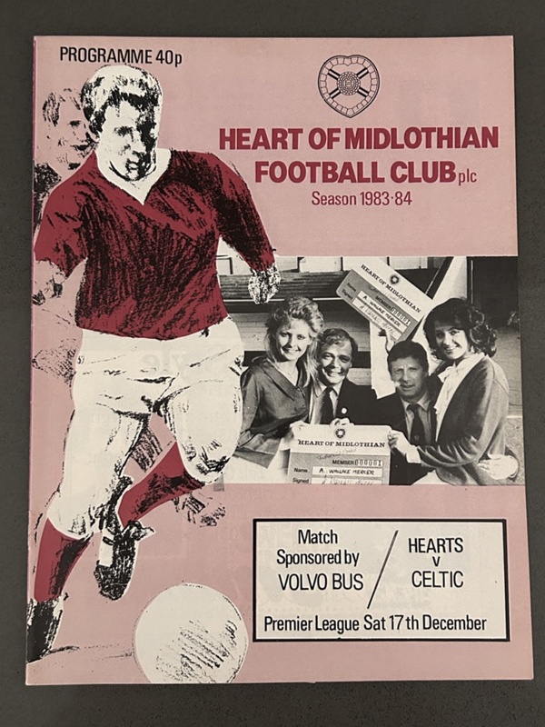 Programme: Hearts v Celtic 1983/84 Scottish Premier League (Dec); Heart ...