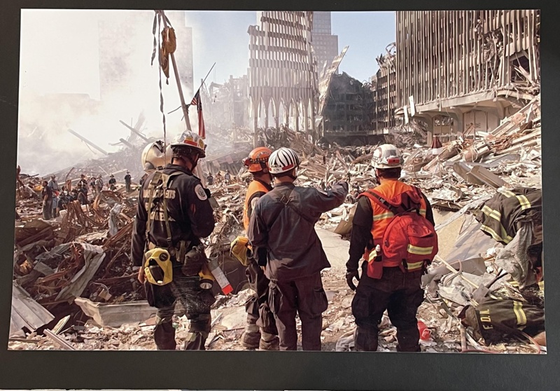Photograph of Rescue Team Members on Site of the World Trade Center ...