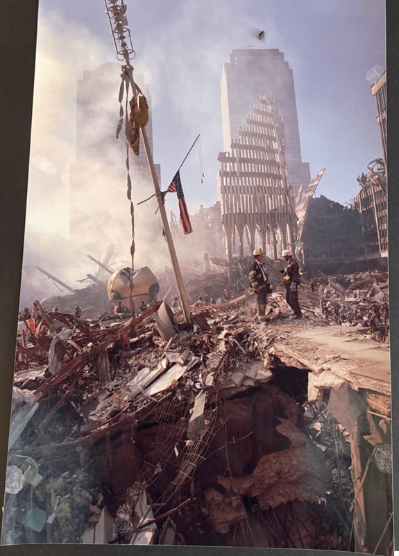 Photo of World Trade Center Site after the Towers Collapsed; M0071 | eHive
