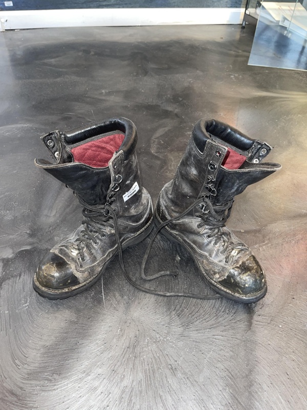 Boots Worn by a Search and Rescue Team Member in New York City after ...