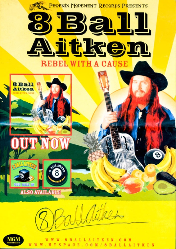 Poster for 8Ball Aitken's Rebel With A Cause; POST745-AC1 | eHive