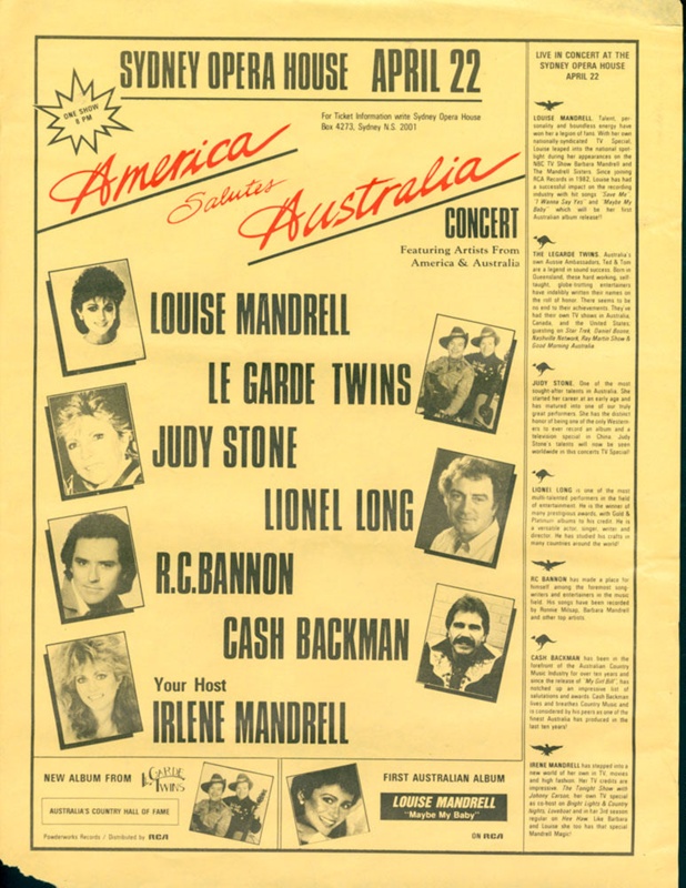 Poster for America Salutes Australia Concert ; 2001; Post1387-AC1 | eHive