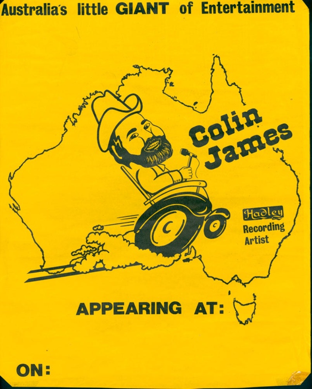 Poster of Australia's little GIANT of Entertainment Colin James ...