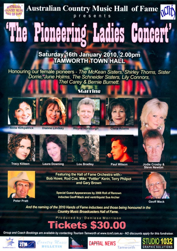 Poster for "The Pioneering Ladies Concert"; 2010; POST170-AC1 | eHive